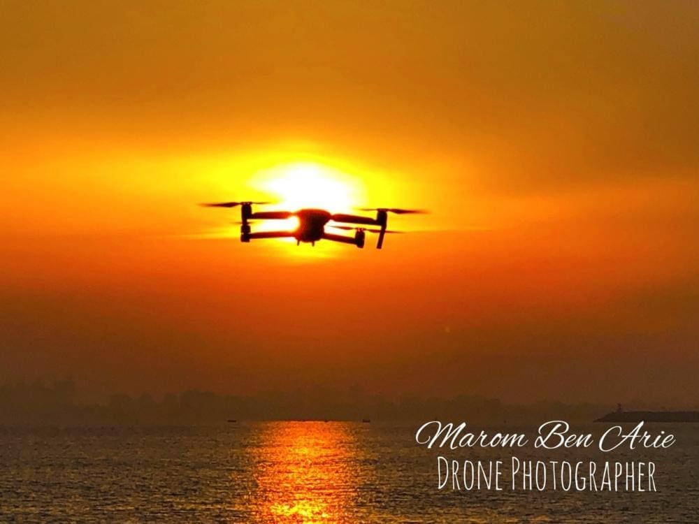 An amazing sunrise in Haifa (drone photo by Marom Ben Aryeh 054-869 ...