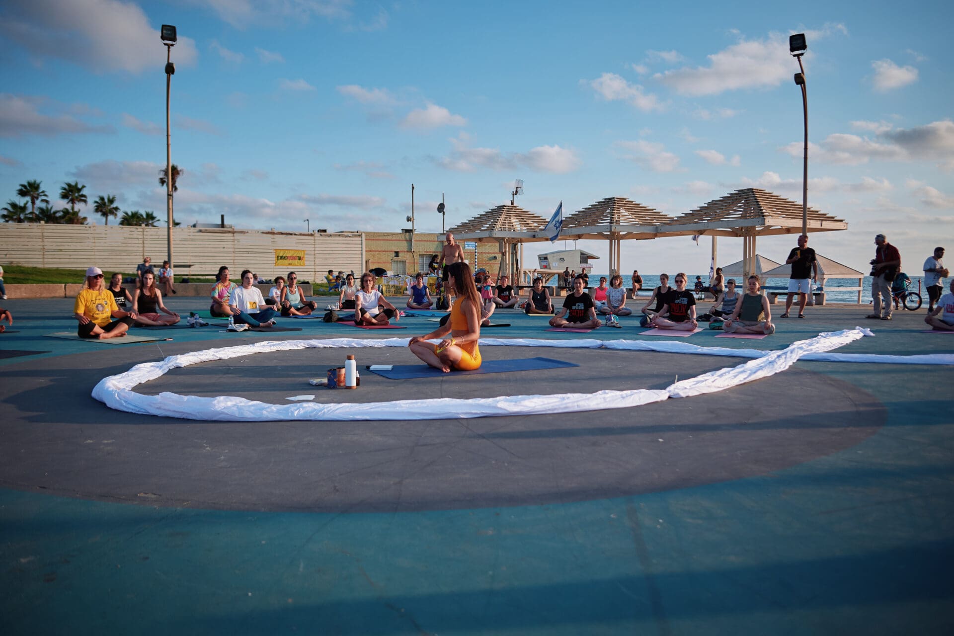 Yoga practice for the release of the kidnapped in memory of Carmel Gat ...